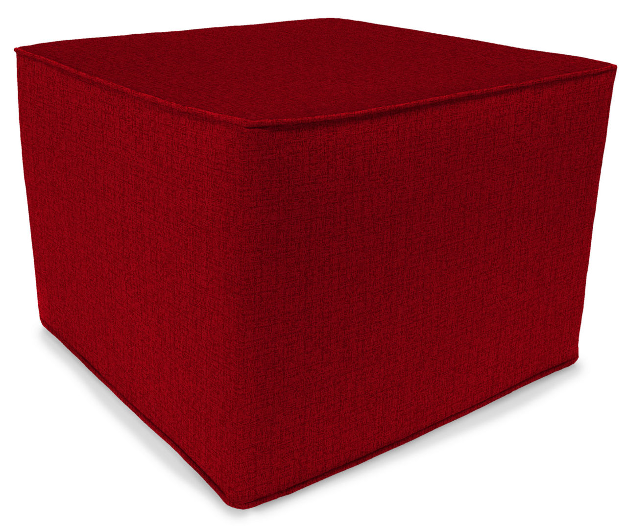 Jordan Manufacturing 20" Red Square Outdoor Pouf | Big Lots