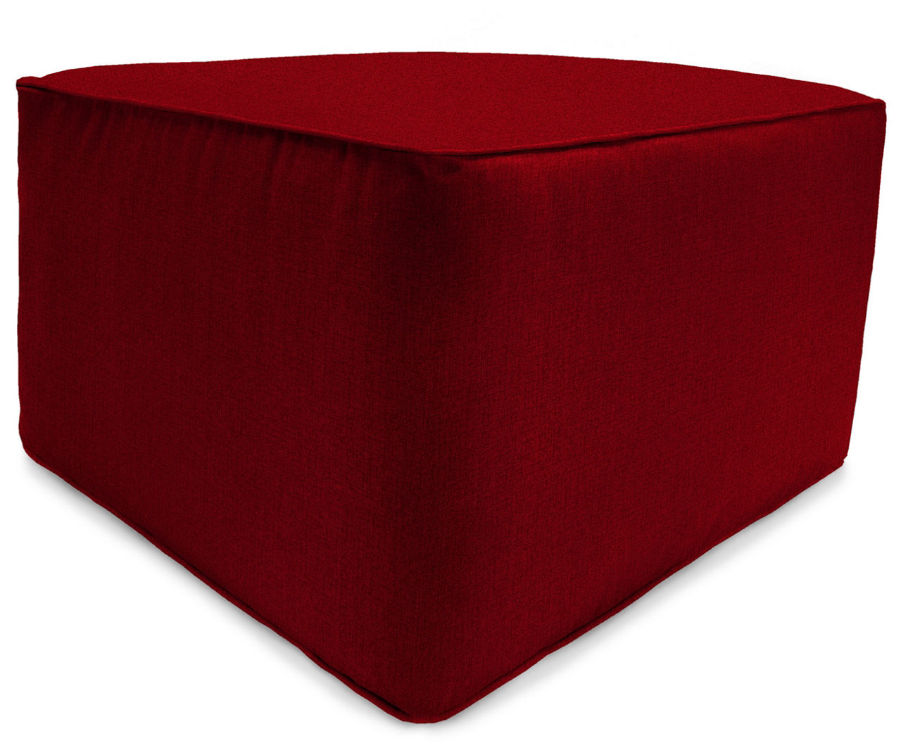 Jordan Manufacturing 18" Red Square Outdoor Pouf | Big Lots