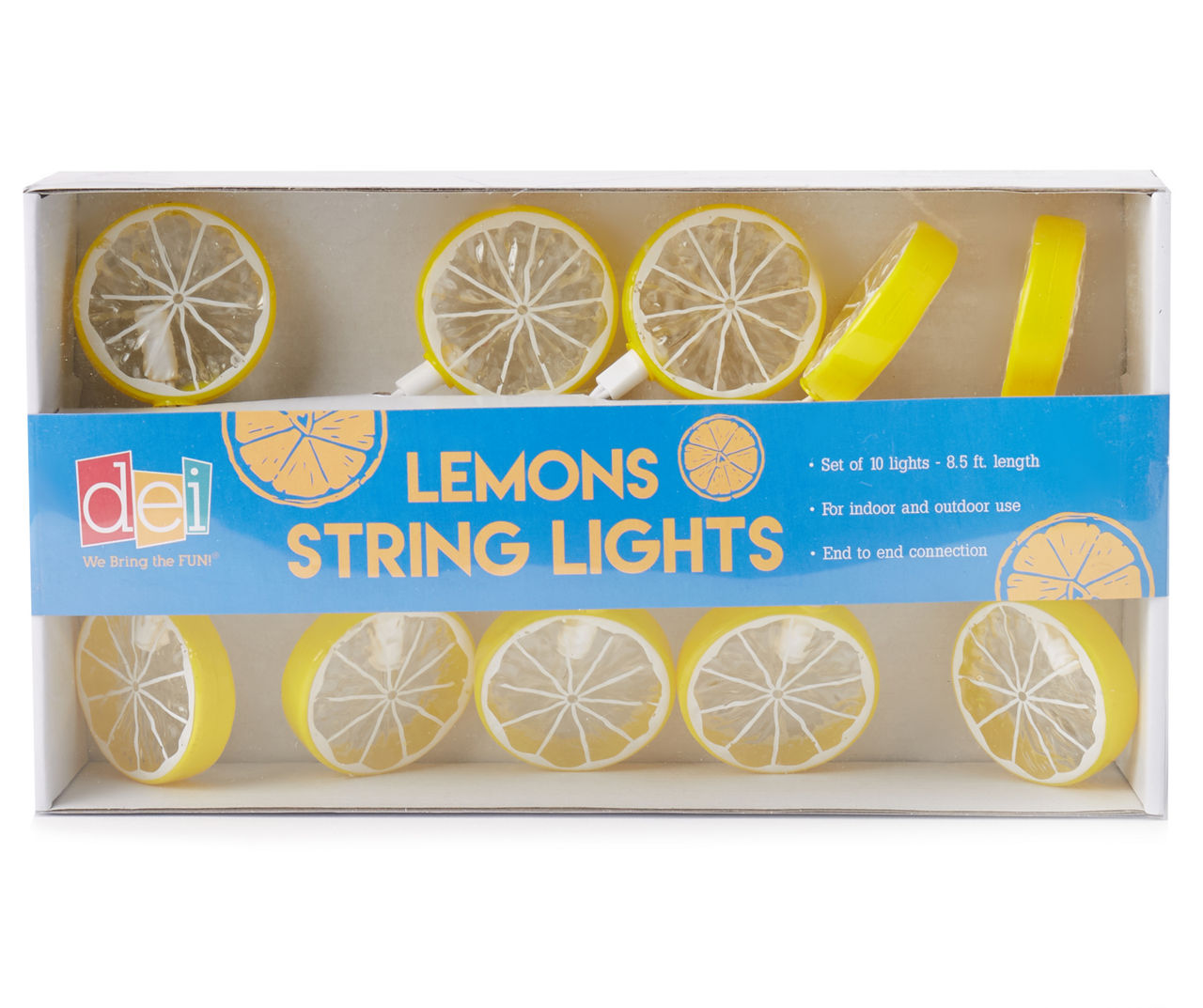 Lemon String Light Set, 10-Lights | Big Lots