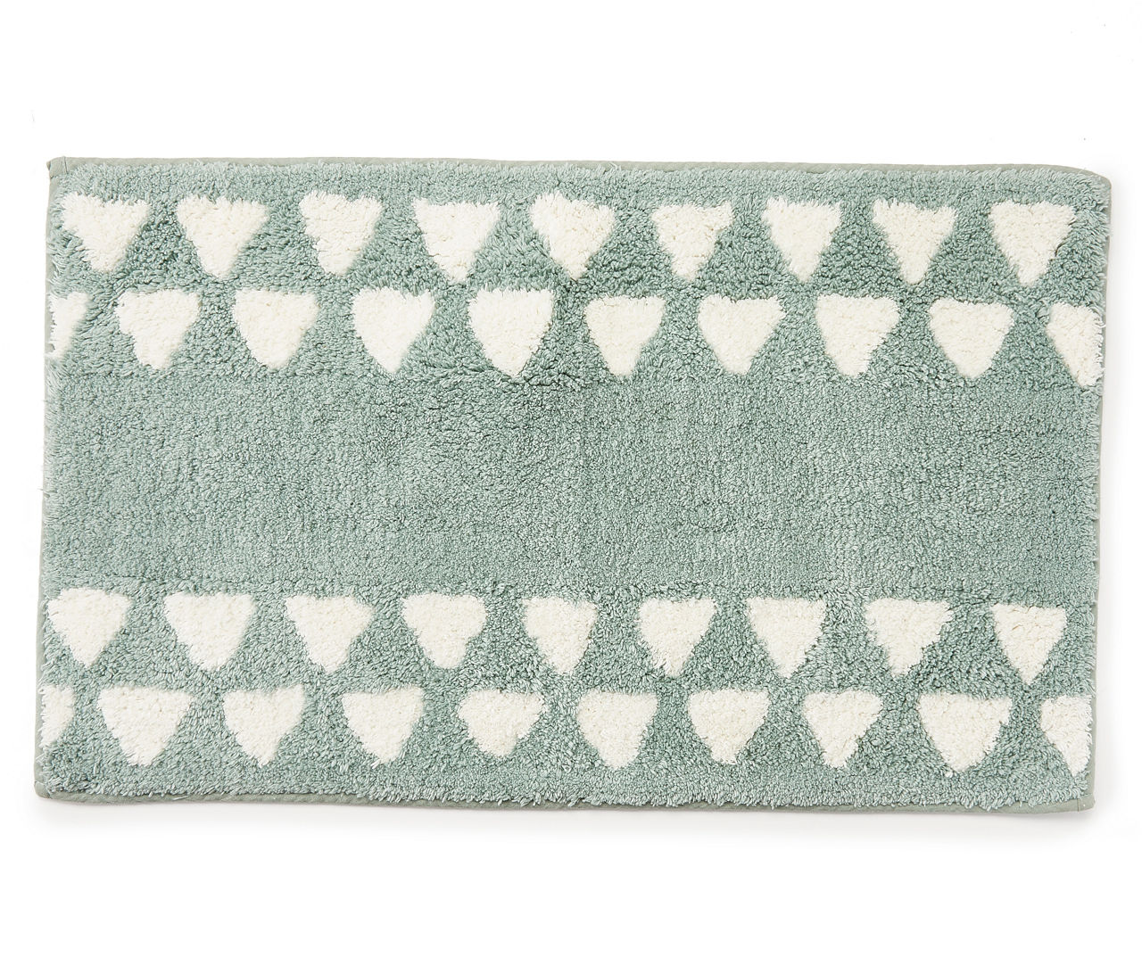 Aqua Triangle Bath Rug | Big Lots