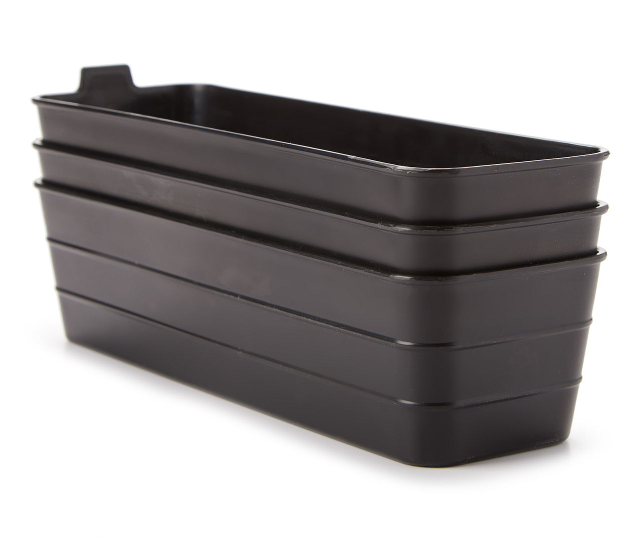 Black Narrow Mini Flex Bins, 3-Pack | Big Lots