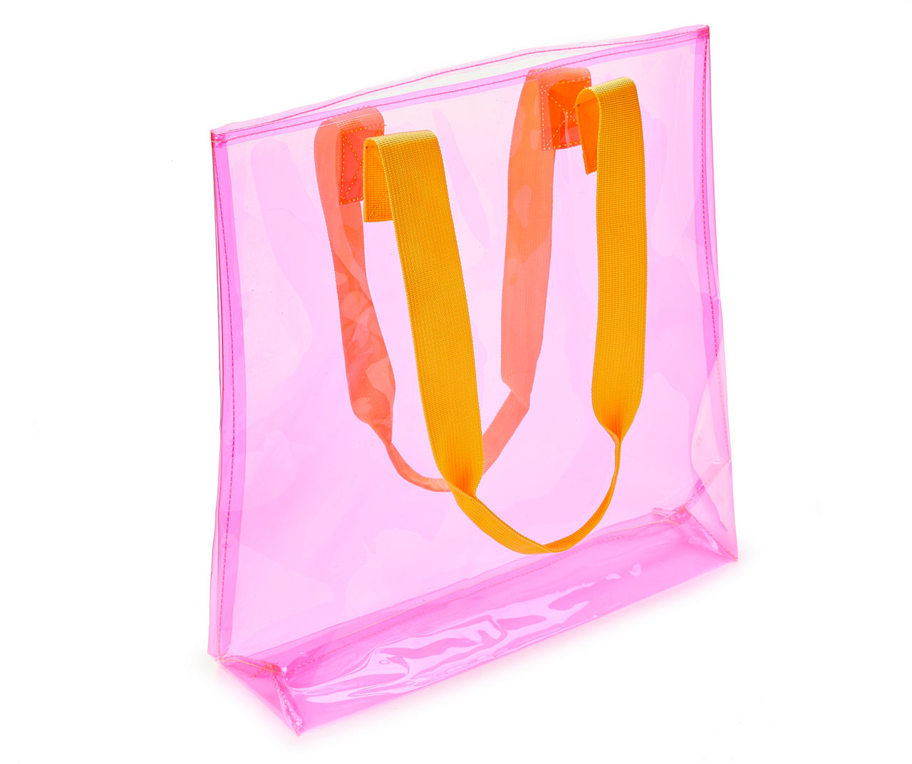 Pink Transparent Tote Bag | Big Lots