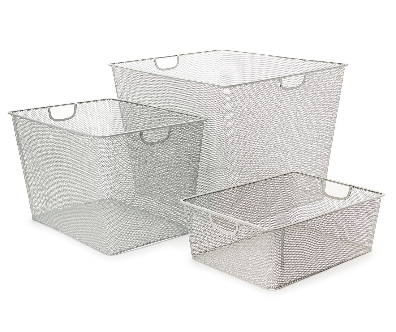 Gray Mesh Shallow Bin | Big Lots
