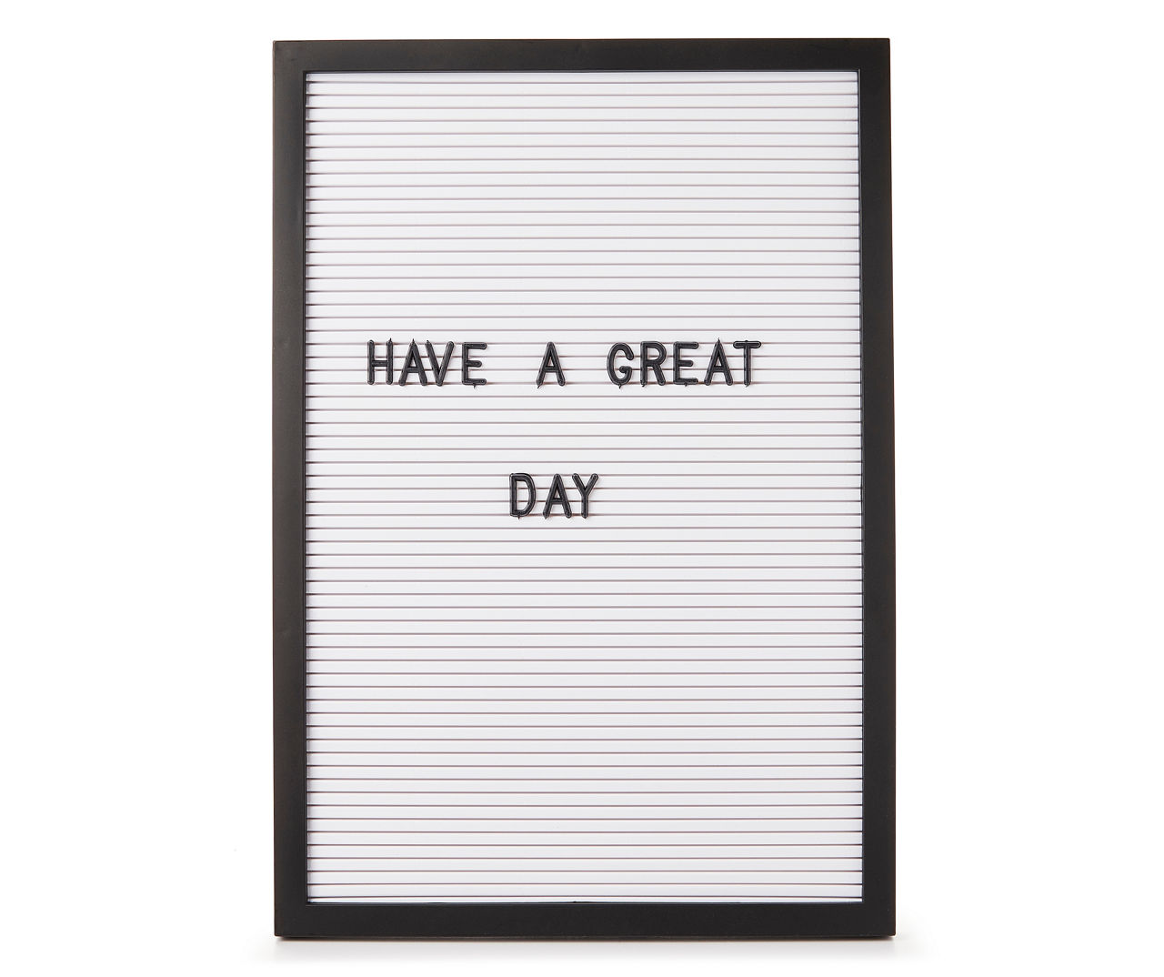 Just Home Black Framed Push Letterboard | Big Lots