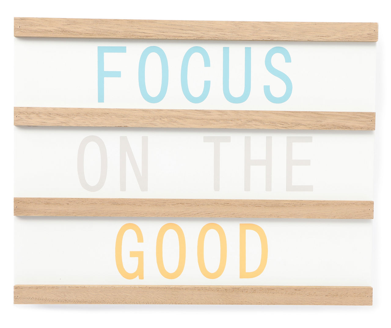 "Focus on the Good" Letterboard Box Plaque | Big Lots