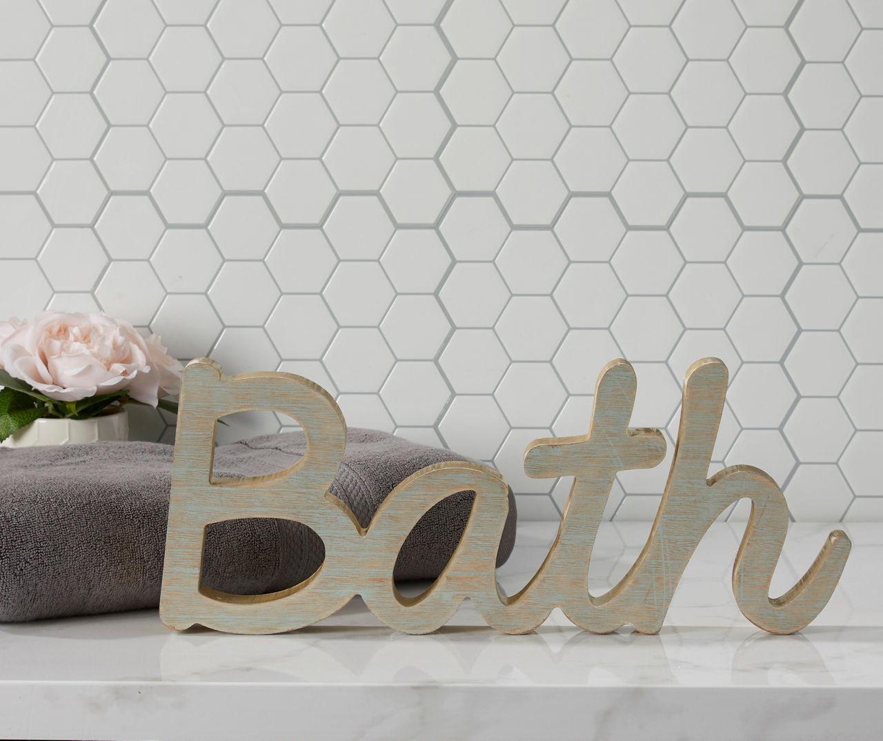 "Bath" Word Plaque | Big Lots
