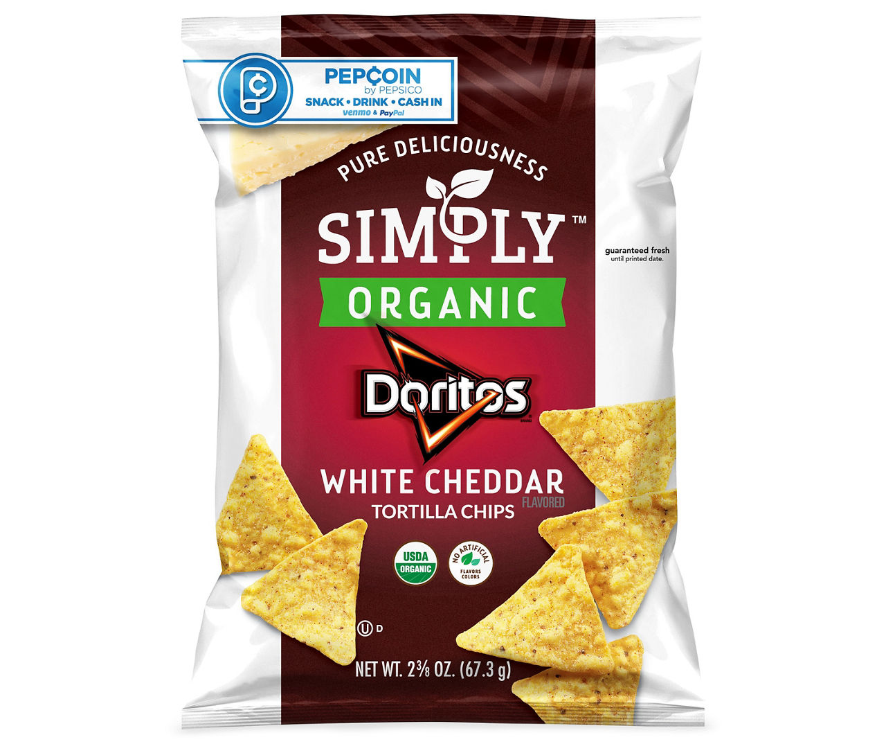 Doritos Doritos Simply Organic Tortilla Chips White Cheddar Flavored 2. ...
