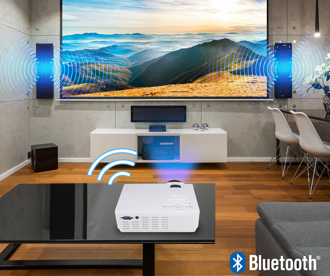 Magnavox Bluetooth Home Theater LED Projector | Big Lots