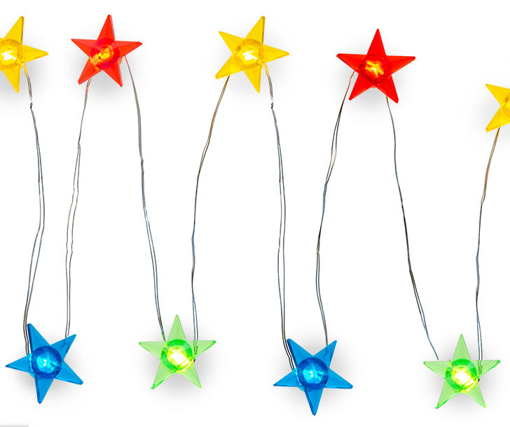 Winter Wonder Lane Warm White LED Star Light Set, 25-Lights | Big Lots