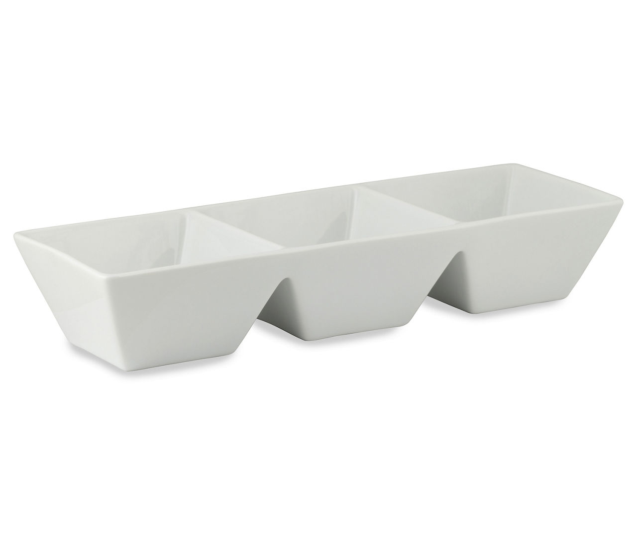 10 Strawberry Street White 3-Section Ceramic Tray | Big Lots