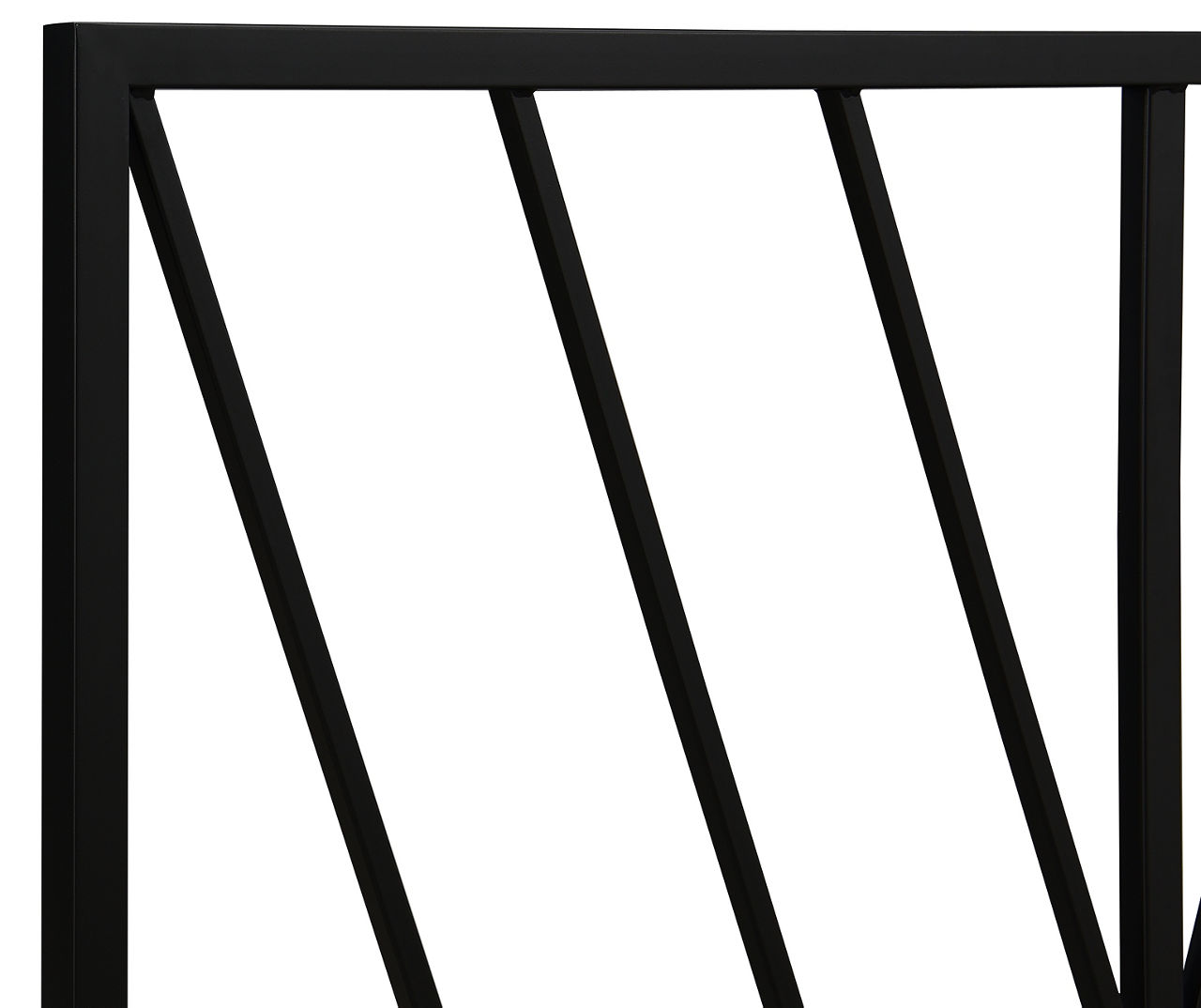 Black Chevron Metal Full Bed | Big Lots