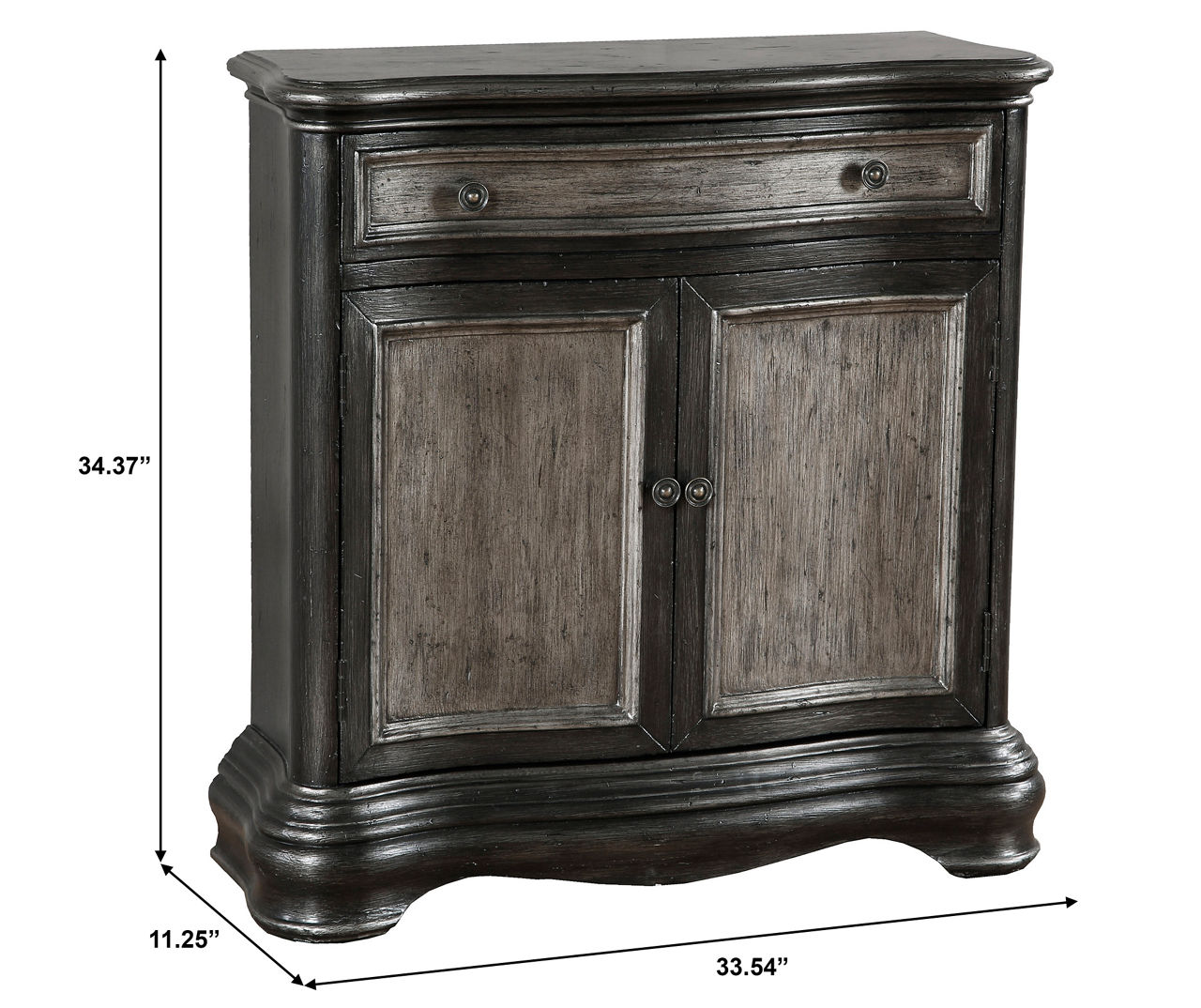 Black & Brown 2-Door Hall Chest | Big Lots