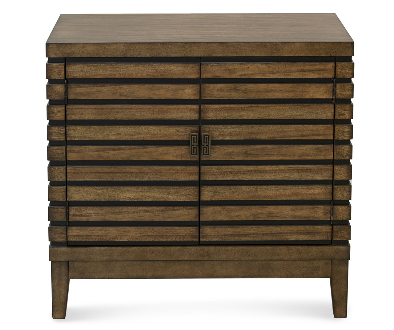 Black Brown Grooved 2 Door Accent Chest Big Lots
