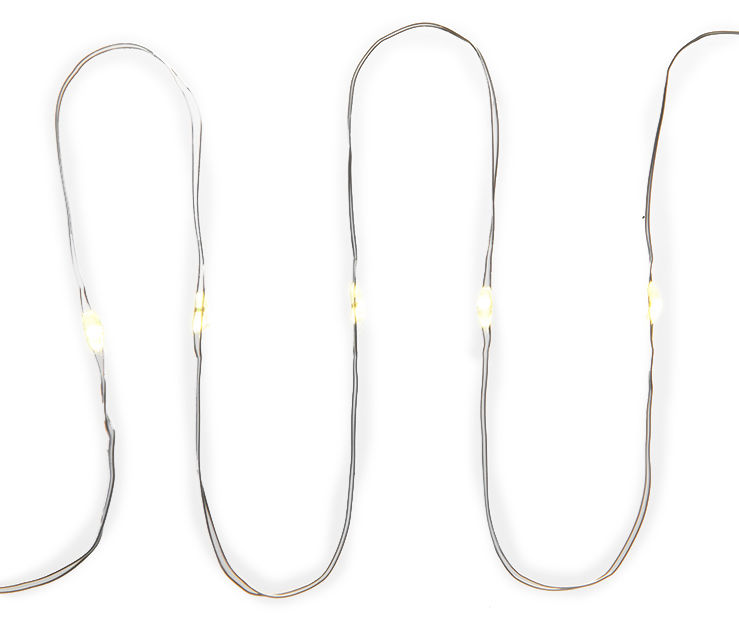 Warm White LED Micro Light Set, 50-Lights | Big Lots