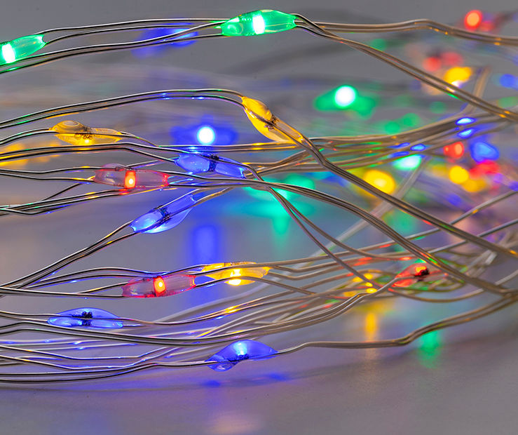 Winter Wonder Lane Multi-Color LED Micro Light Set, 50-Lights | Big Lots