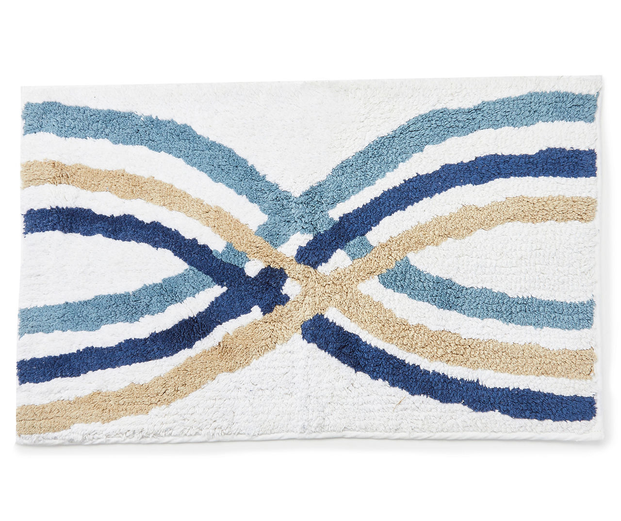 Broyhill Blue Winding Lines Bath Rug | Big Lots