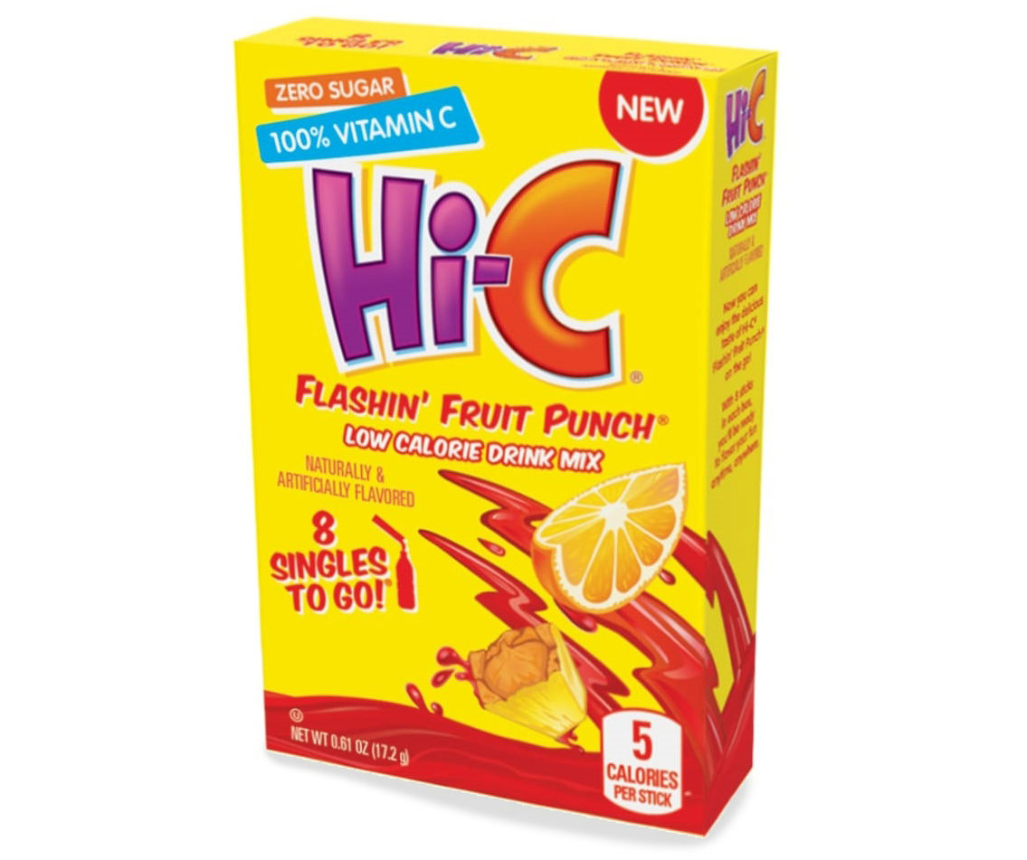 Hi-C Flashin' Fruit Punch Drink Mix, 8-Pack | Big Lots