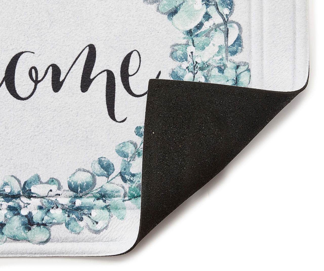 Winter Wonder Lane "Welcome" Wreath Floor Mat | Big Lots