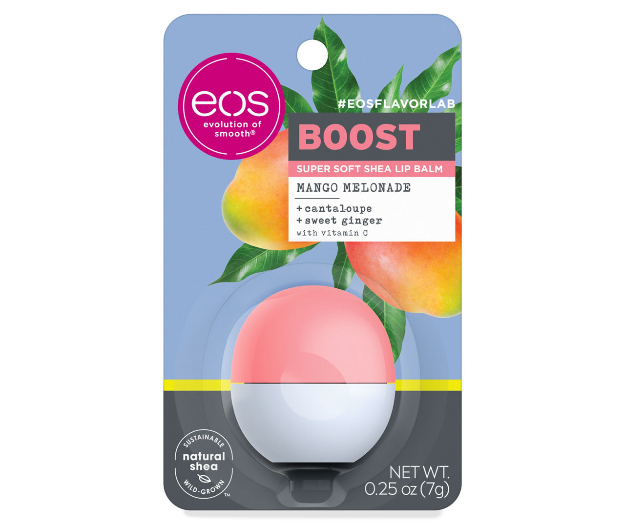EOS Mango Melonade Boost Lip Balm Sphere, 0.25 Oz. | Big Lots
