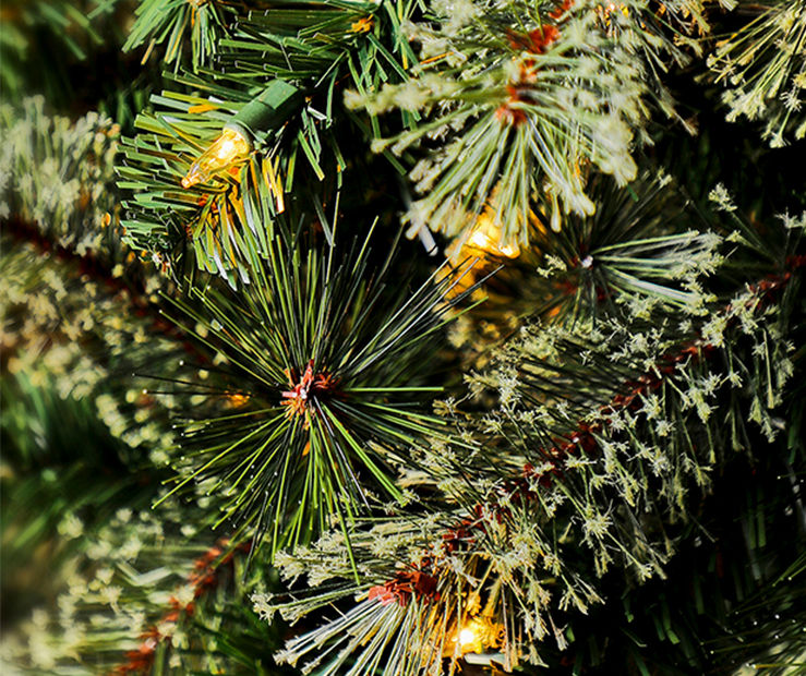 Winter Wonder Lane 9' Deluxe Oakmont Spruce Pencil Cashmere Pre-Lit ...