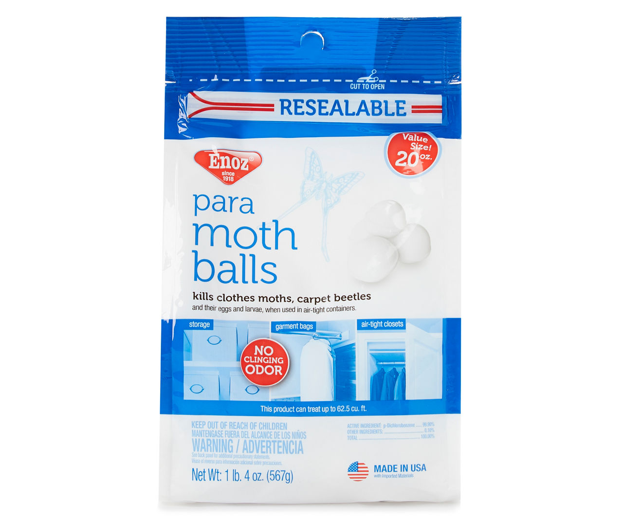Enoz Para Moth Balls, 20 Oz. | Big Lots