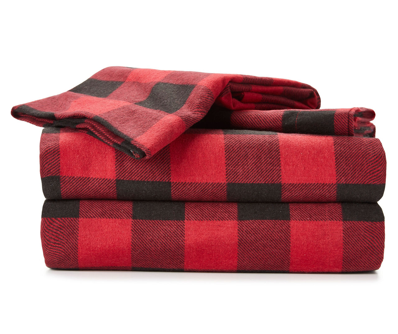 Broyhill Broyhill Red Buffalo Check Flannel Sheet Set | Big Lots