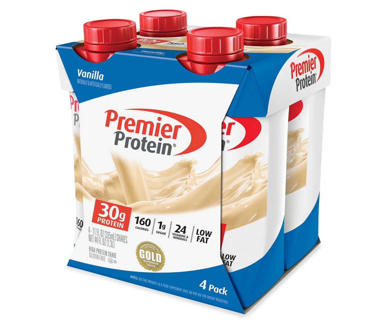 PREMIER PROTEIN Premier Protein Vanilla High Protein Shake 4 ct Pack ...