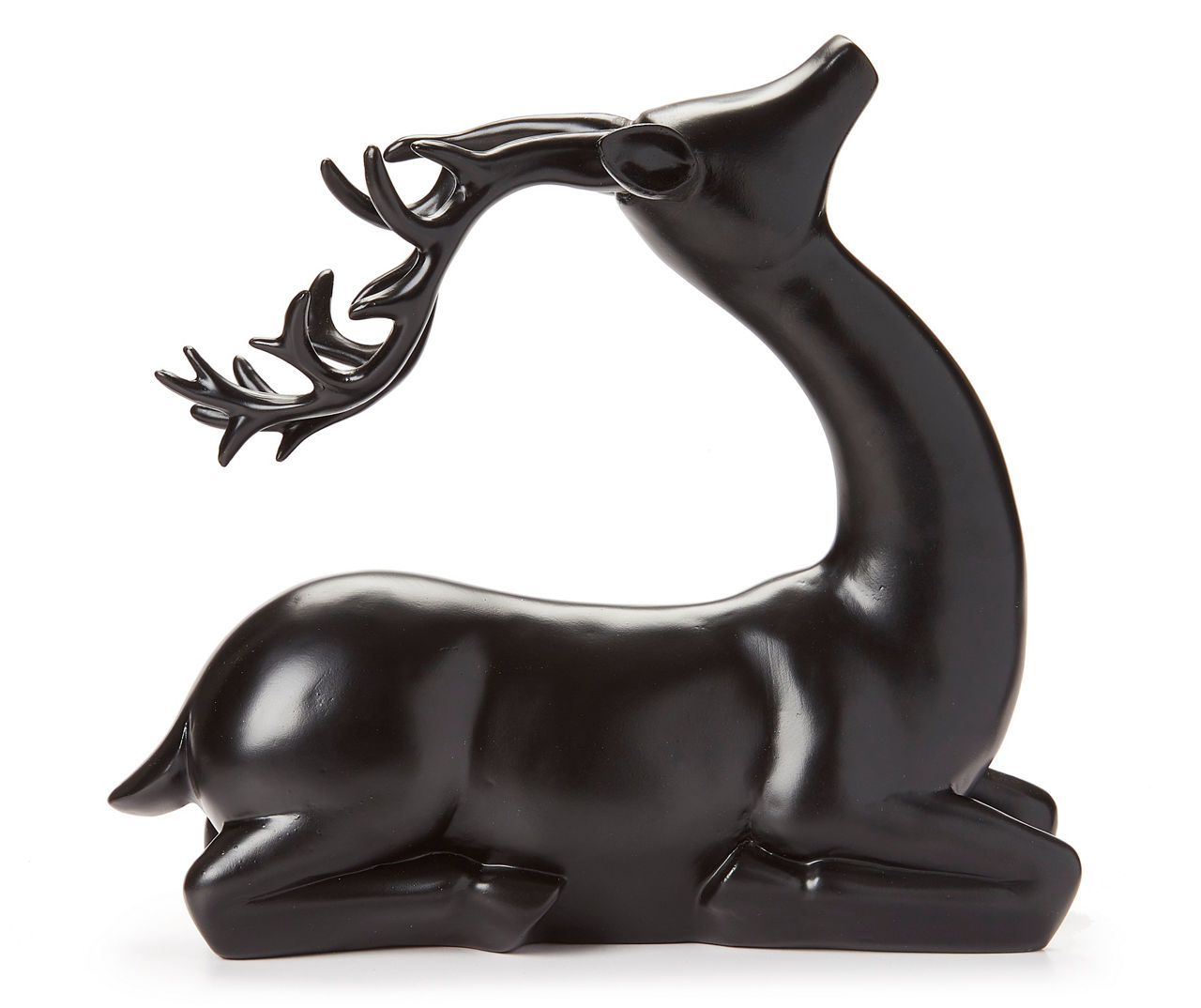 Winter Wonder Lane Black Sitting Deer Tabletop Decor | Big Lots