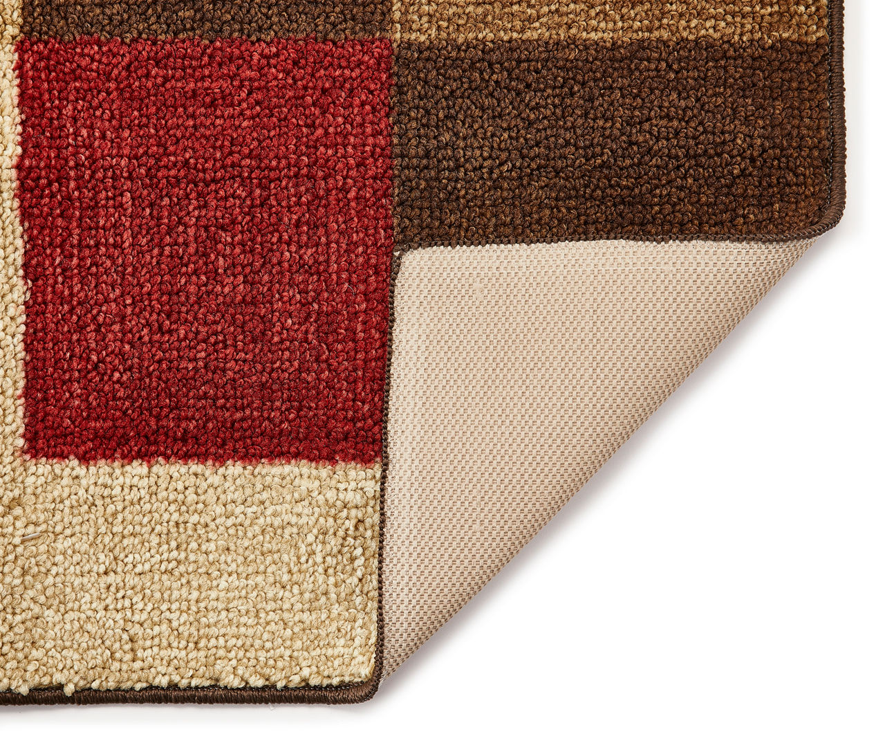 Broyhill Red Textured Block Accent Rug, (20" x 34") | Big Lots