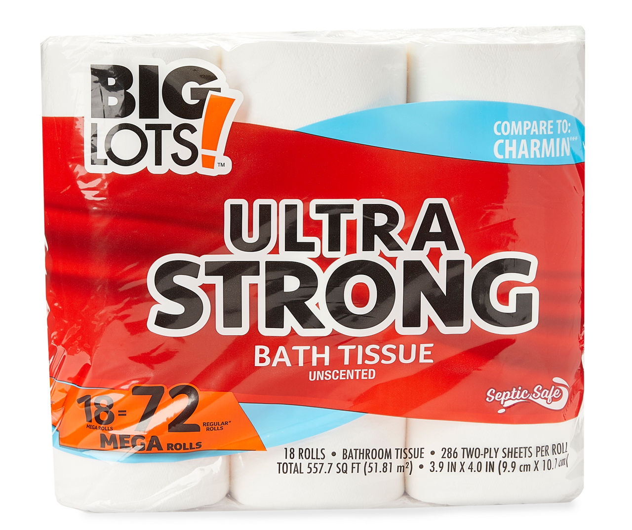 Big Lots 2-Ply Ultra Strong Bath Tissue, 18 Mega Rolls | Big Lots