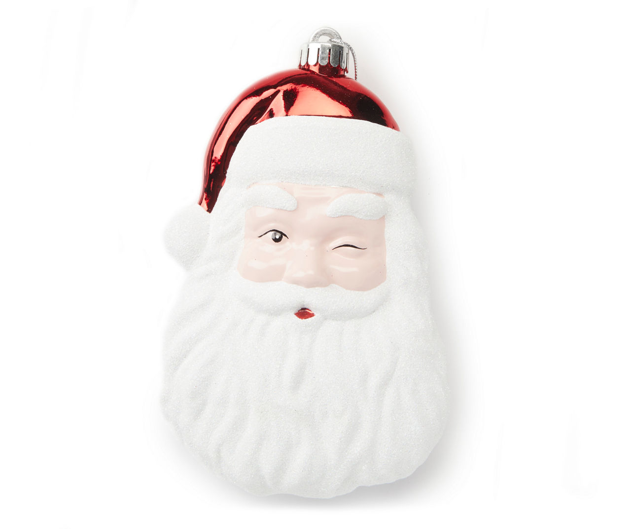 Winter Wonder Lane Santa Face Jumbo Ornament | Big Lots