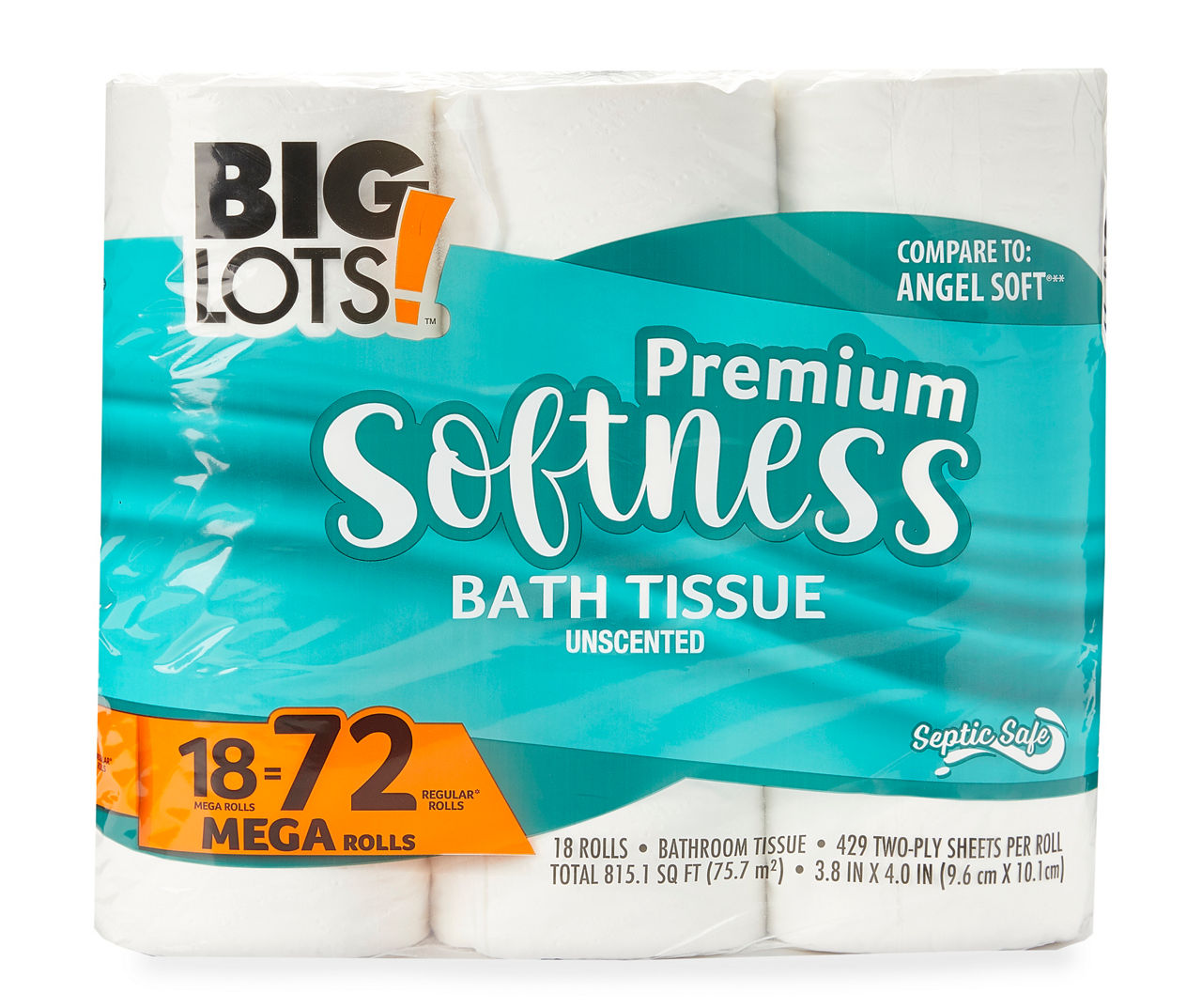 Big Lots Premium 2-Ply Bath Tissue, 18 Mega Rolls | Big Lots