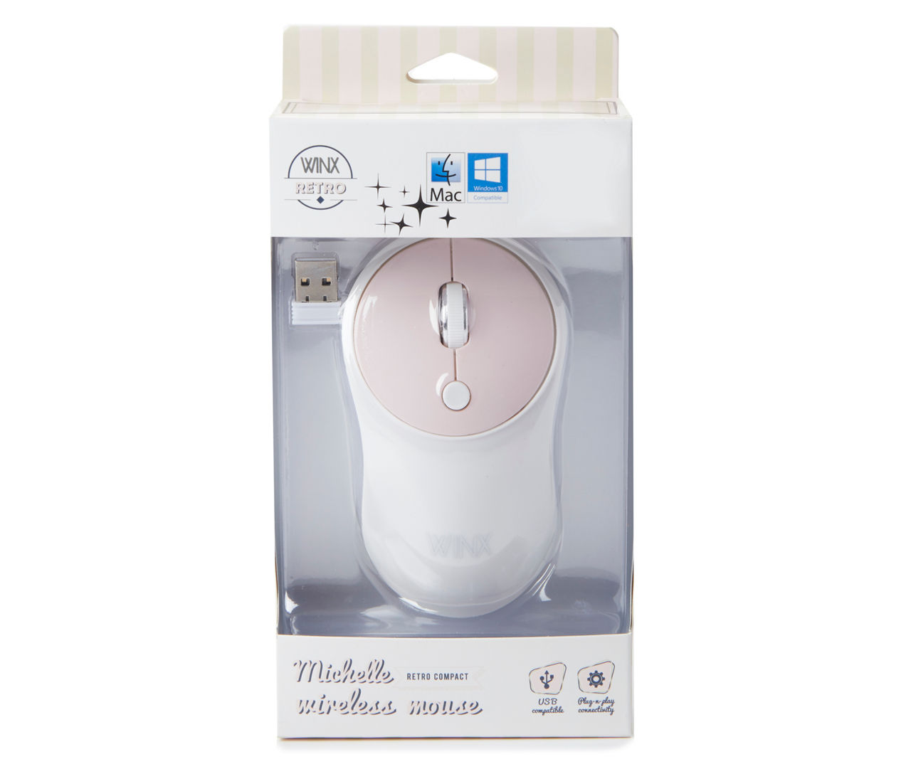 Winx Retro Compact Pink Wireless Mouse | Big Lots