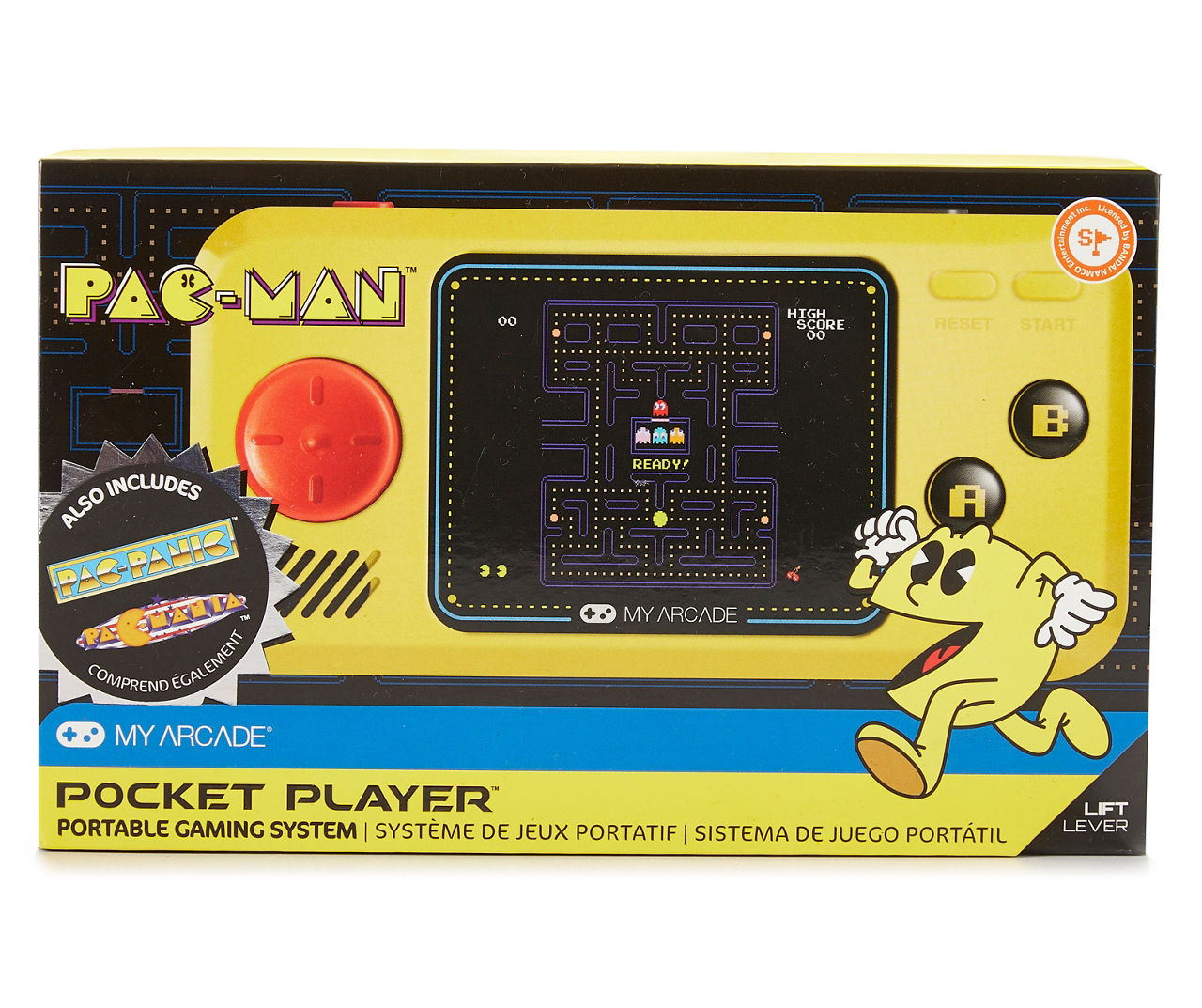 Pac Man 3-in-1 Pocket Video Game Player | Big Lots