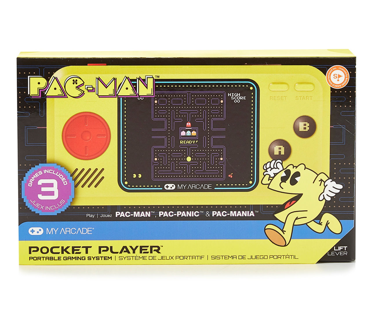 Pac Man 3-in-1 Pocket Video Game Player | Big Lots