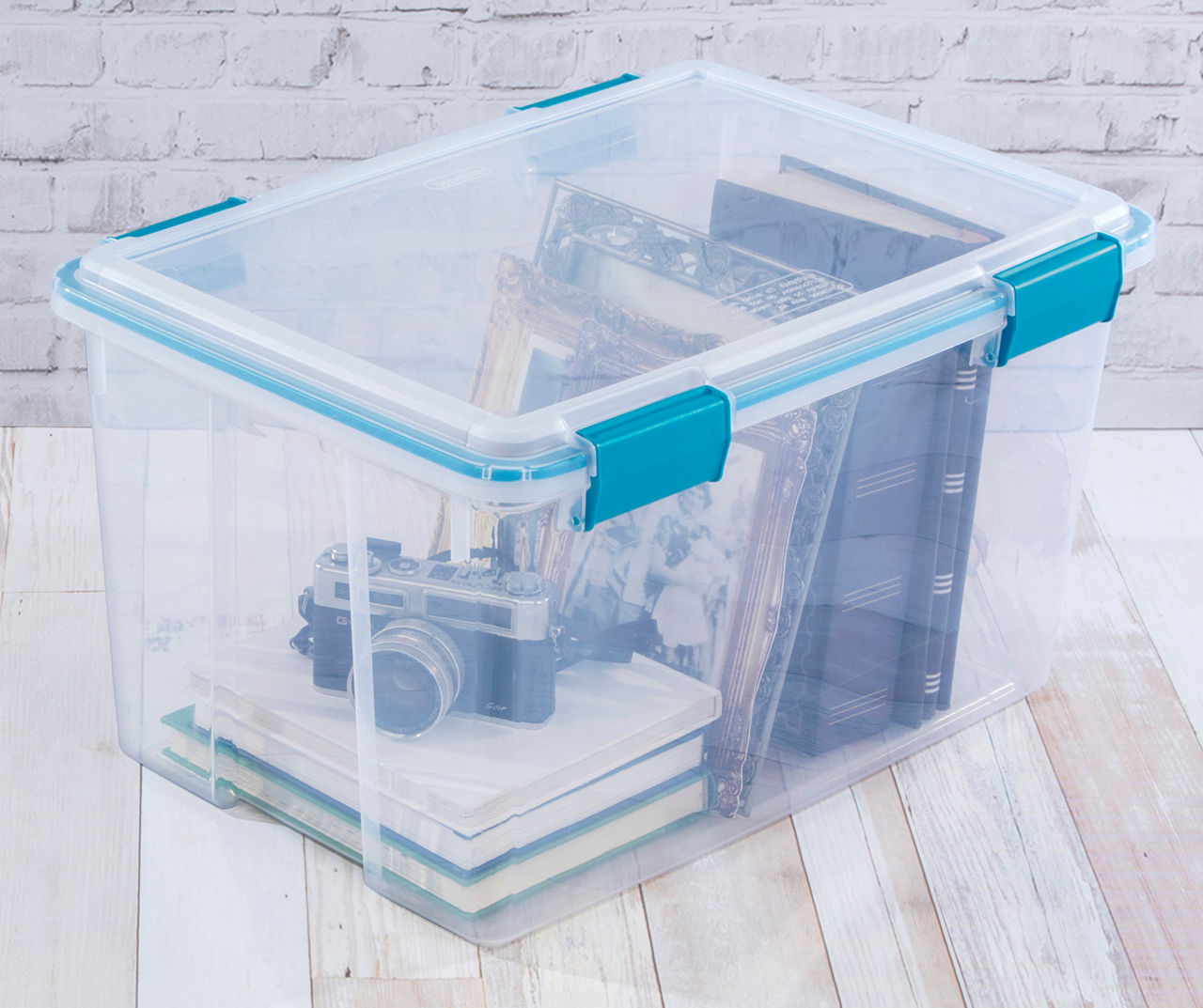 Sterilite Clear 54-Quart Gasket Storage Box with Latches | Big Lots