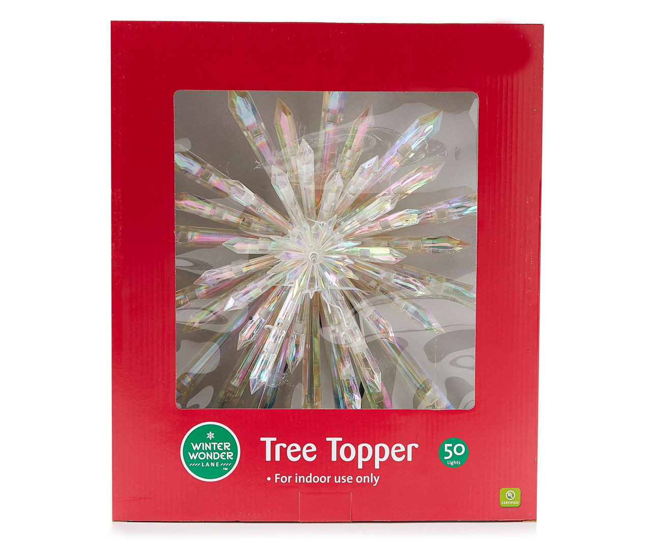 Winter Wonder Lane Crystal Lotus Light-Up Tree Topper | Big Lots