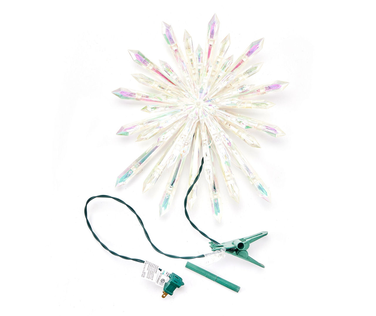 Winter Wonder Lane Crystal Lotus Light-Up Tree Topper | Big Lots