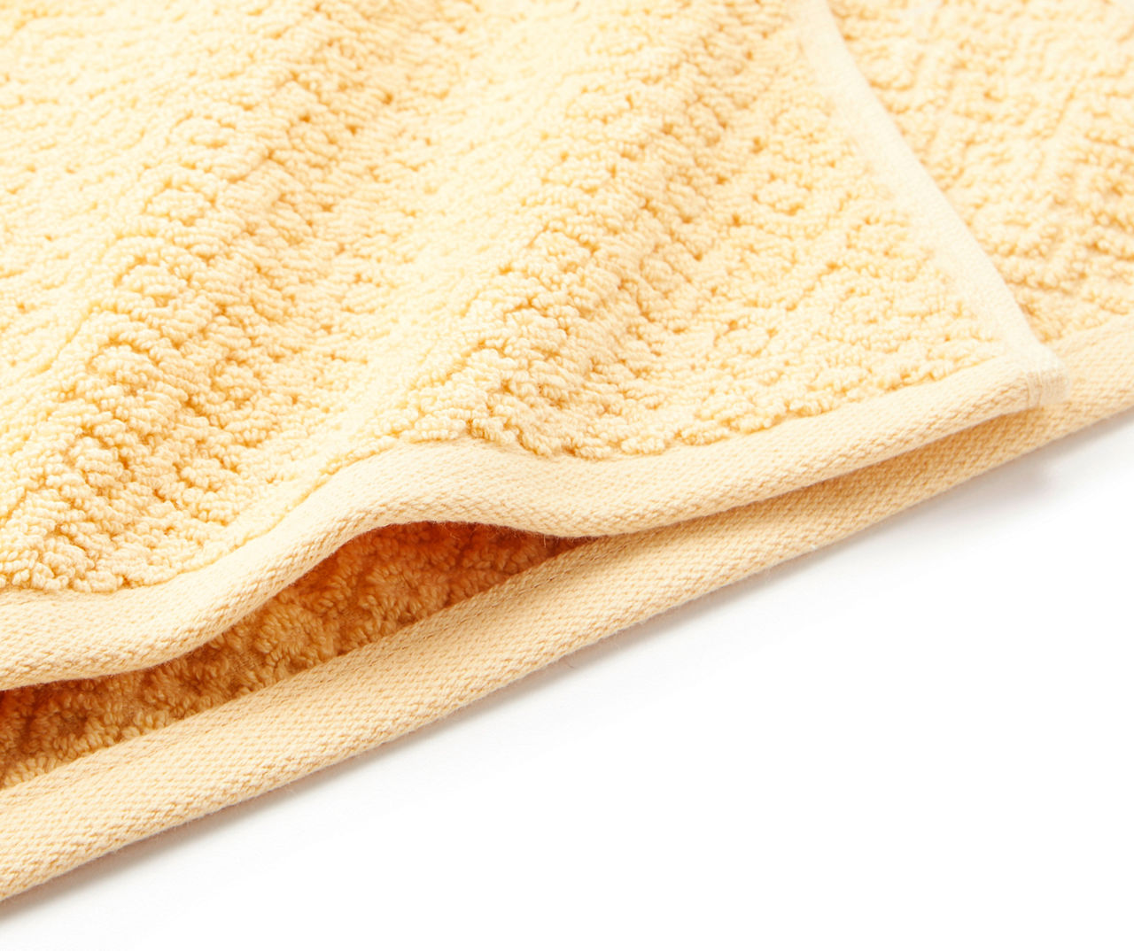 Dusty Yellow Diamond Textured Wash Cloth | Big Lots