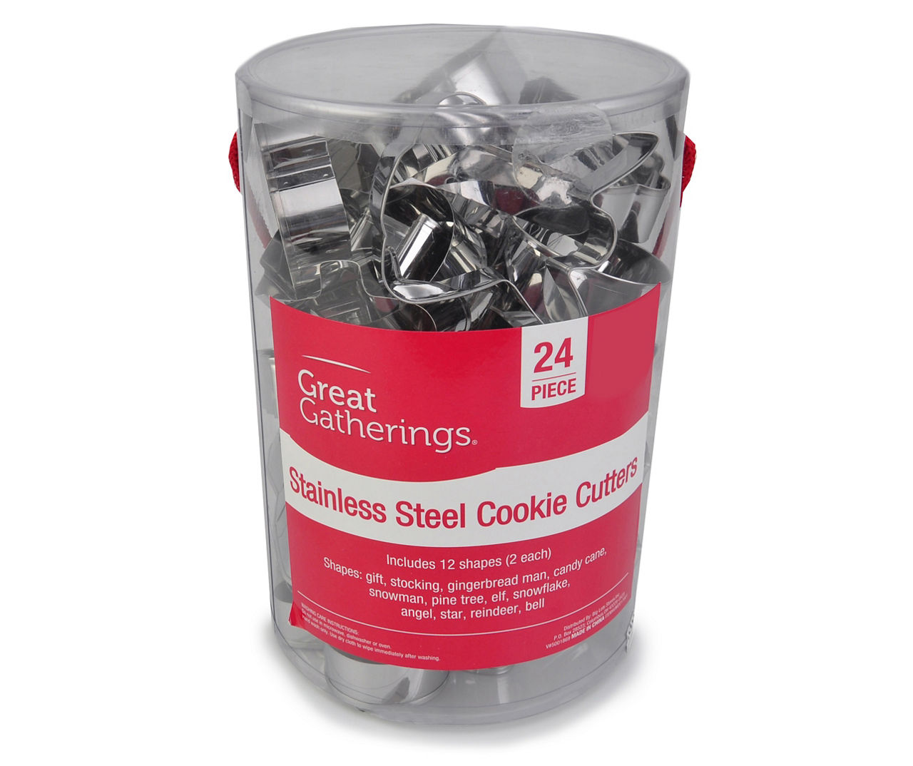 Stainless Steel 24-Piece Cookie Cutter Set | Big Lots