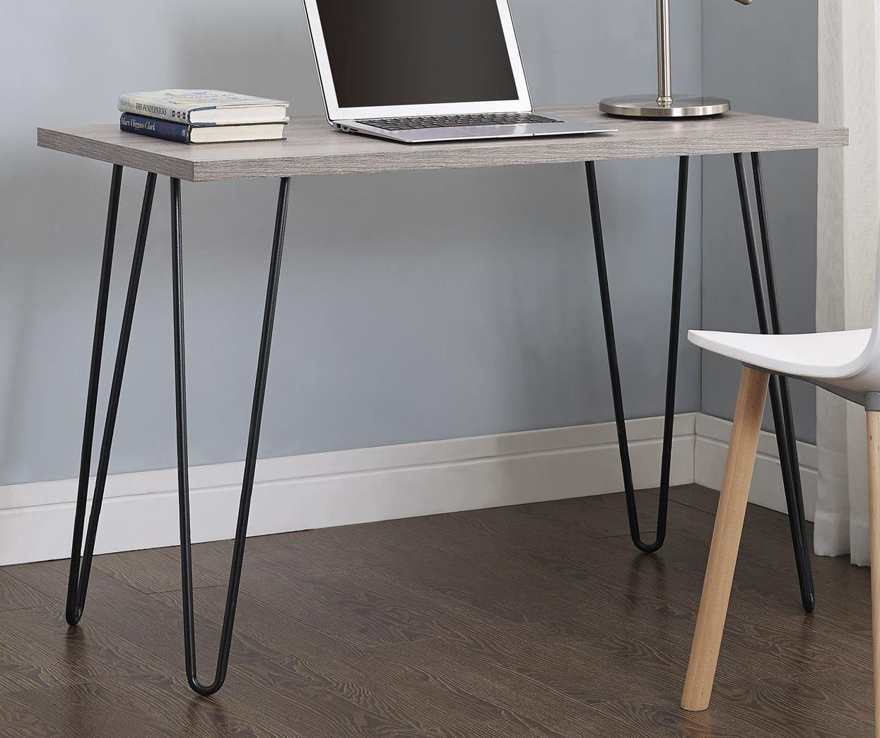 Rylee Distressed Gray Oak Retro Desk