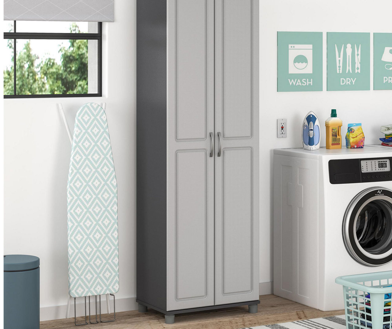 System Build Evolution Ross 24" Gray Storage Cabinet | Big Lots