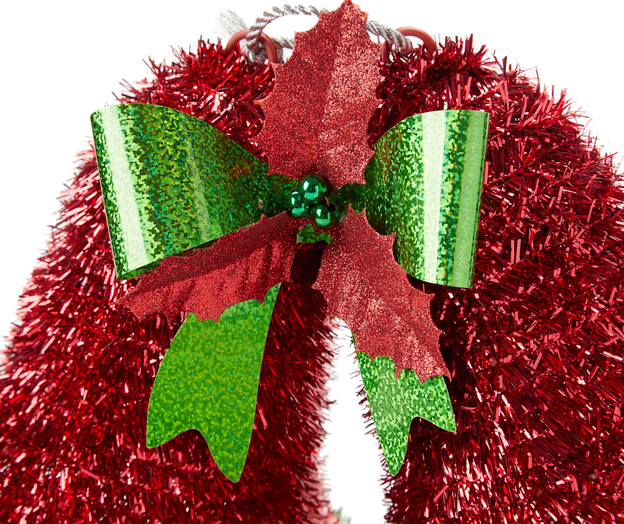 Winter Wonder Lane Red Tinsel Bells Hanging Decor | Big Lots