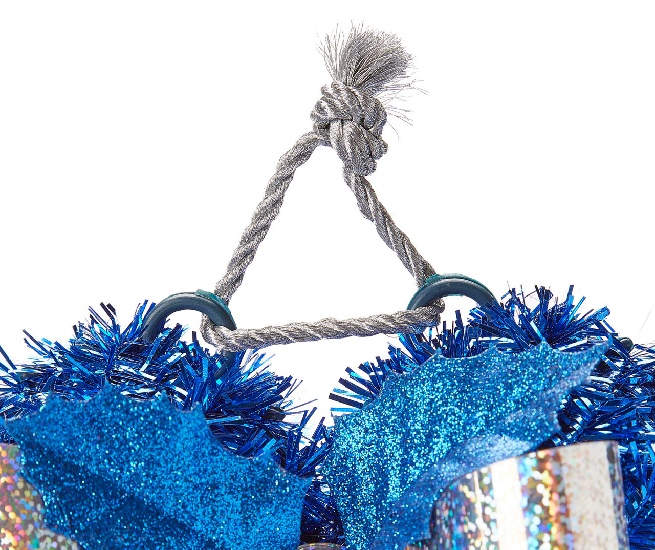 Winter Wonder Lane Blue Tinsel Bells Hanging Decor | Big Lots