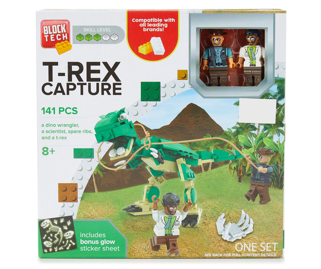 Block Tech T-Rex Capture 141-Piece Building Set | Big Lots