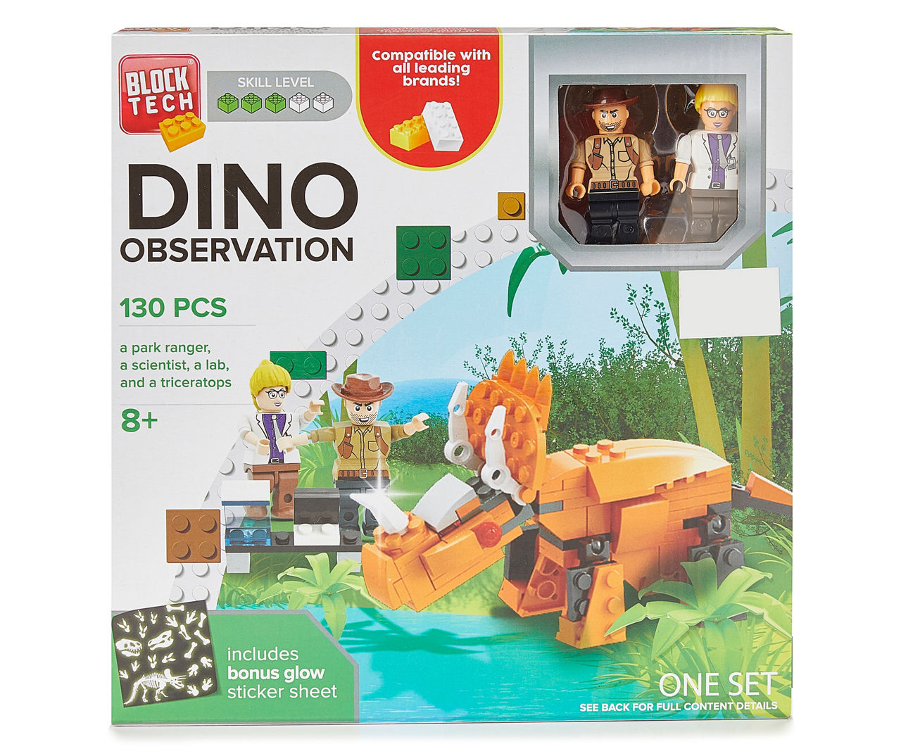 Block Tech Dino Observation 130-Piece Building Set | Big Lots