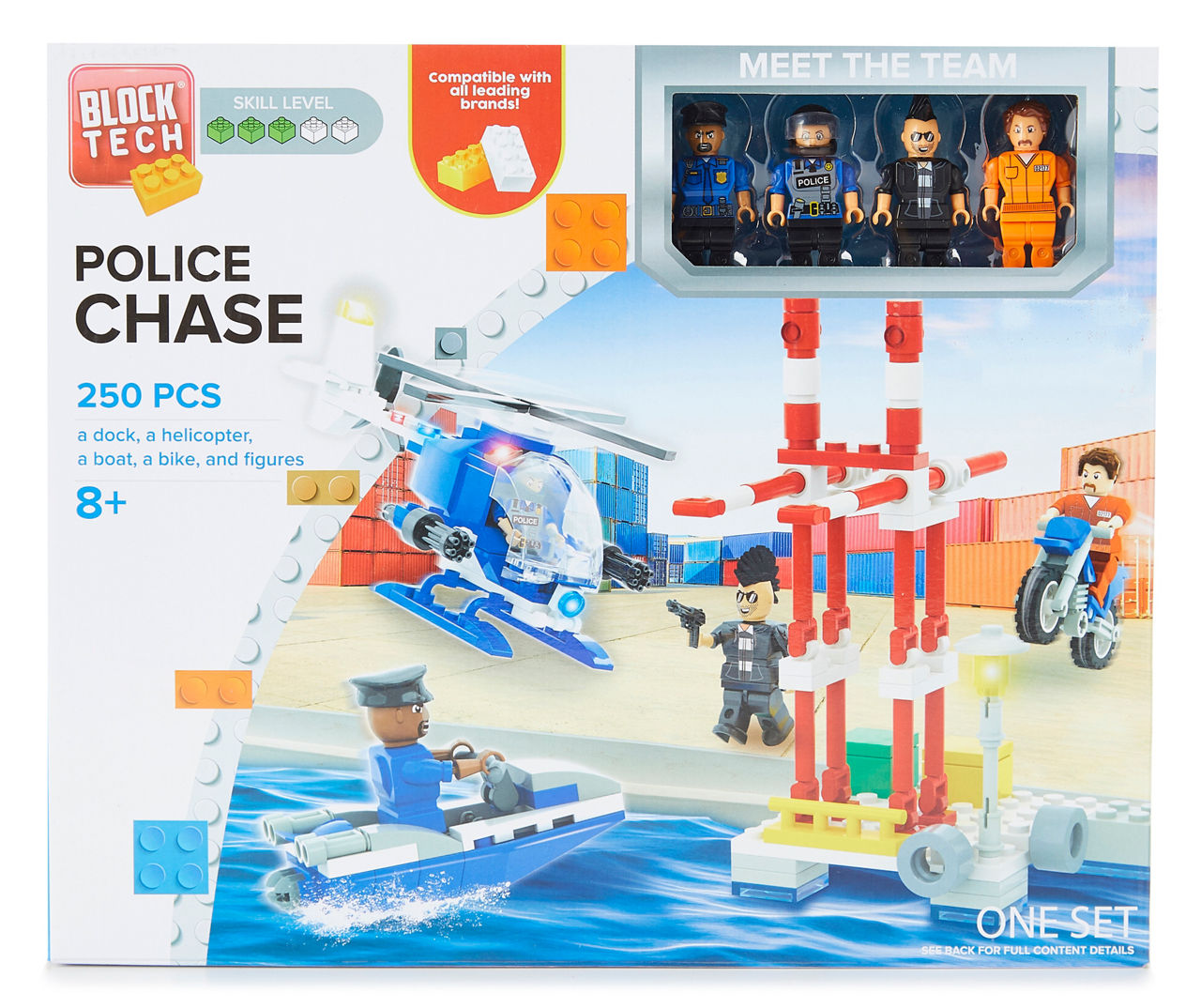 Block Tech Police Chase 250-Piece Building Set | Big Lots