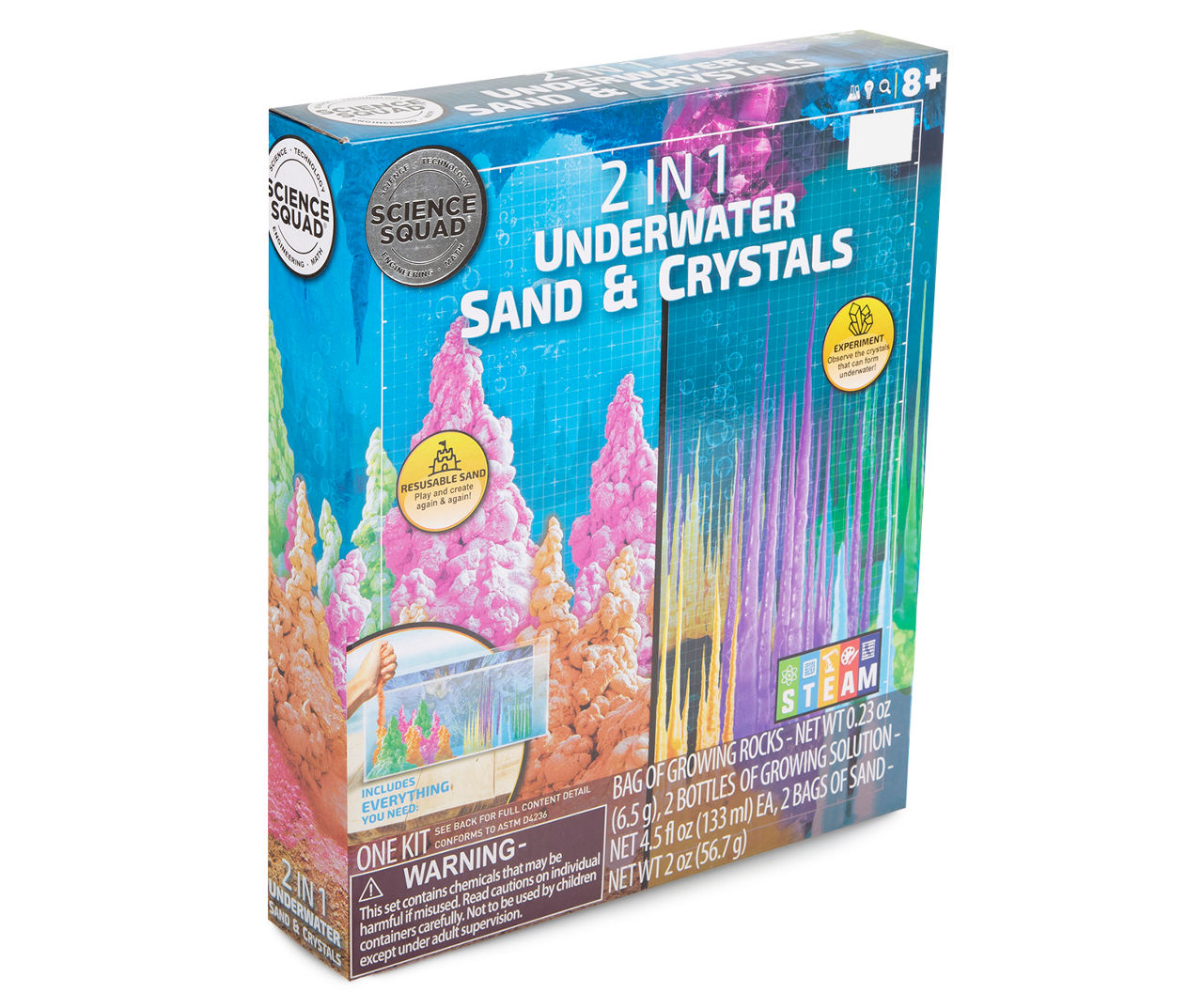 Science Squad 2-in-1 Underwater Sand & Crystals Set | Big Lots