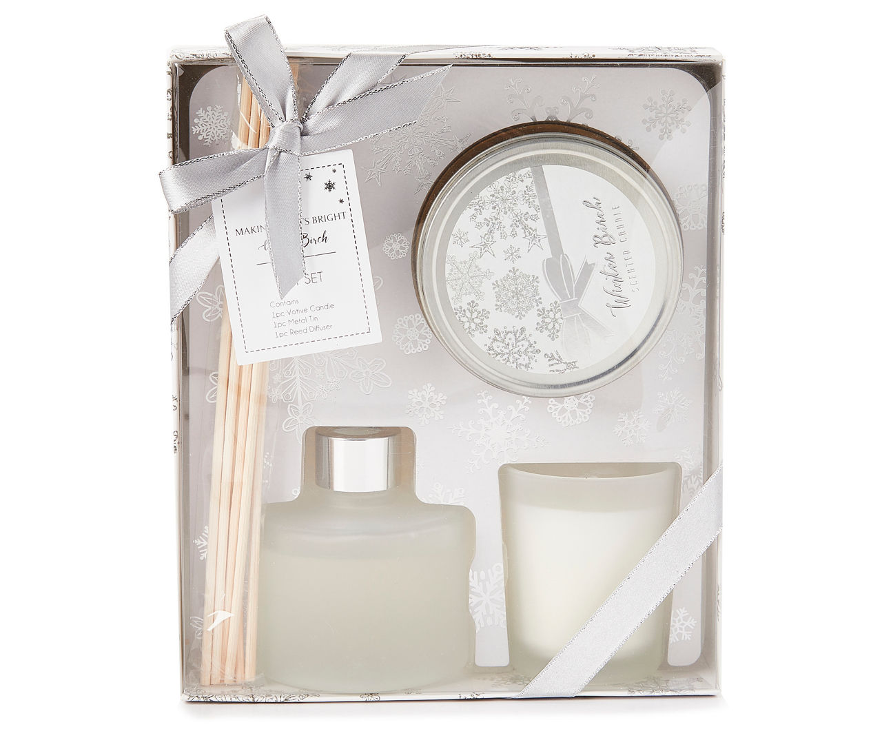 Winter Birch Reed Diffuser & Candle Gift Set | Big Lots