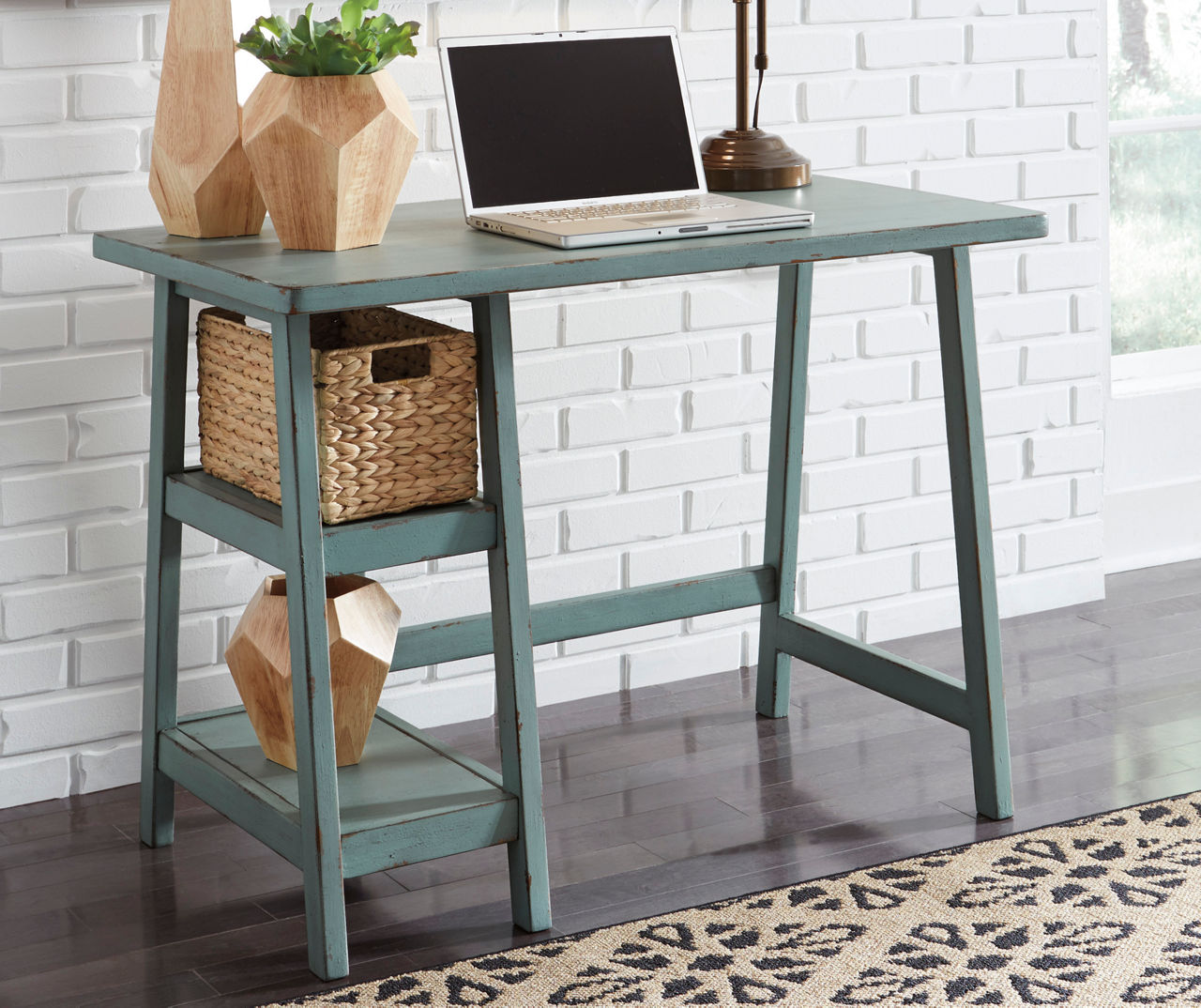 Signature Design By Ashley Mirimyn Teal Desk | Big Lots